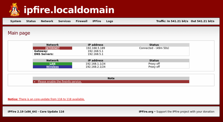 IPFire WiFi (blue interface) configuration instructions