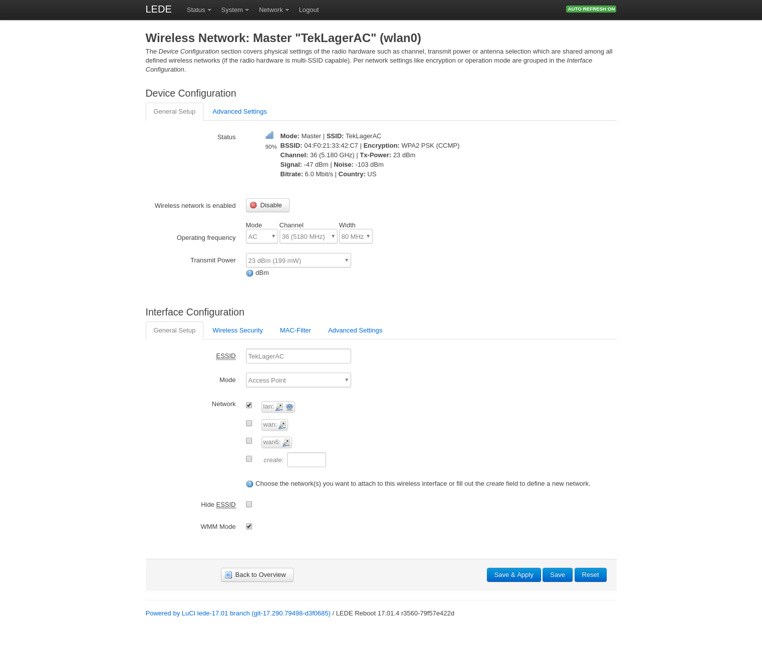 OpenWRT WiFi configuration instructions