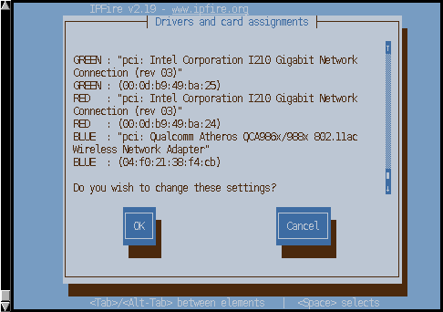 IPFire WiFi (blue interface) configuration instructions