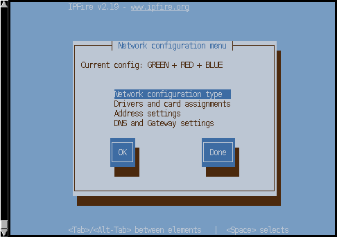 IPFire WiFi (blue interface) configuration instructions