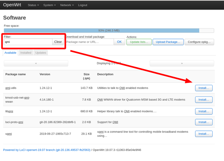 OpenWRT 4G WWAN configuration