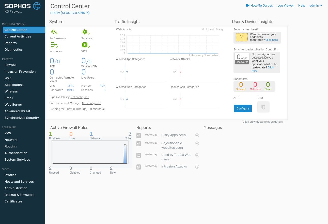 Sophos serial installation instructions for APU2