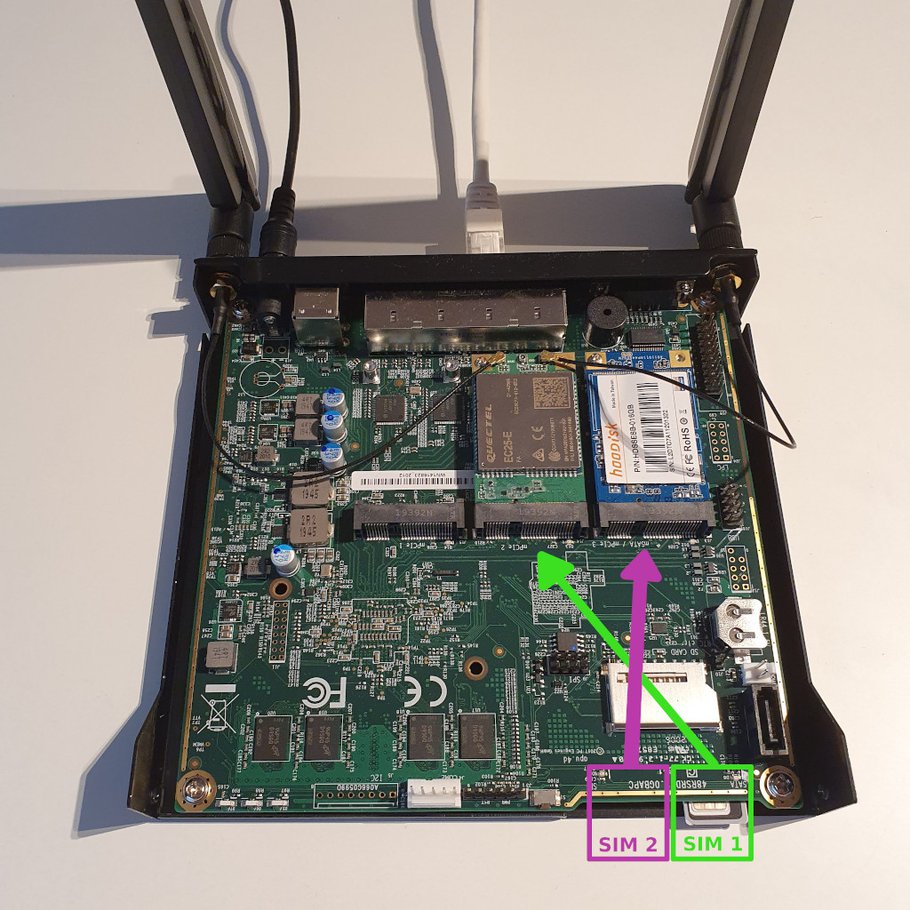 APU 4G LTE modem configuration