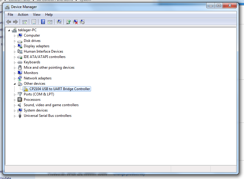 Serial connection to putty on Windows