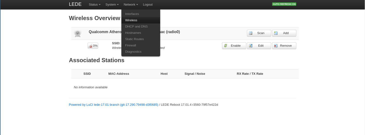 OpenWRT WiFi configuration instructions