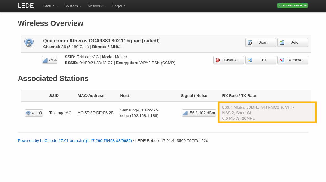 OpenWRT WiFi configuration instructions
