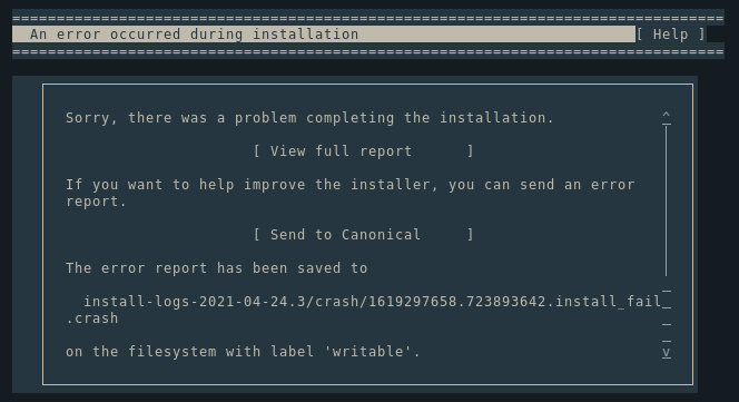 Installing Ubuntu over serial console on APU board